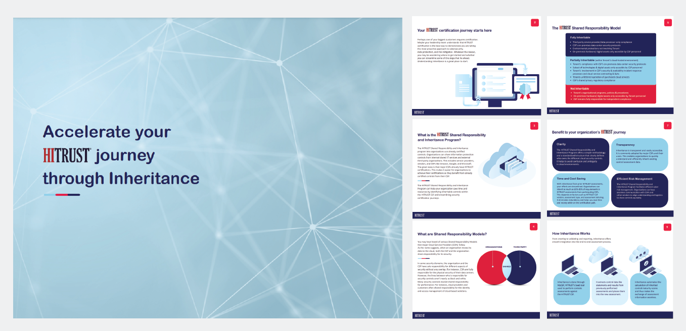 eBook: Learn more about HITRUST Inheritance